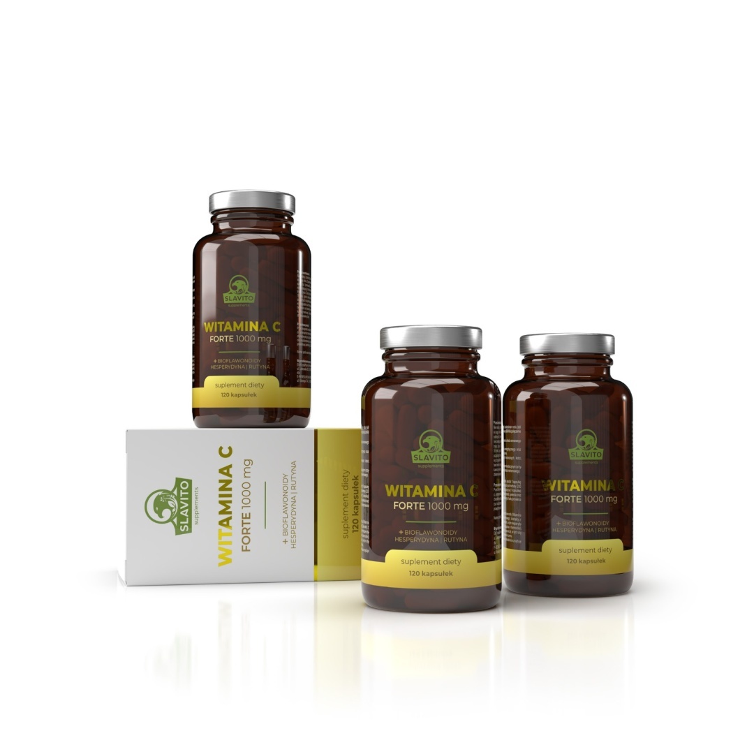 WITAMINA C Forte 1000 mg Slavito - 120 kapsułek ...